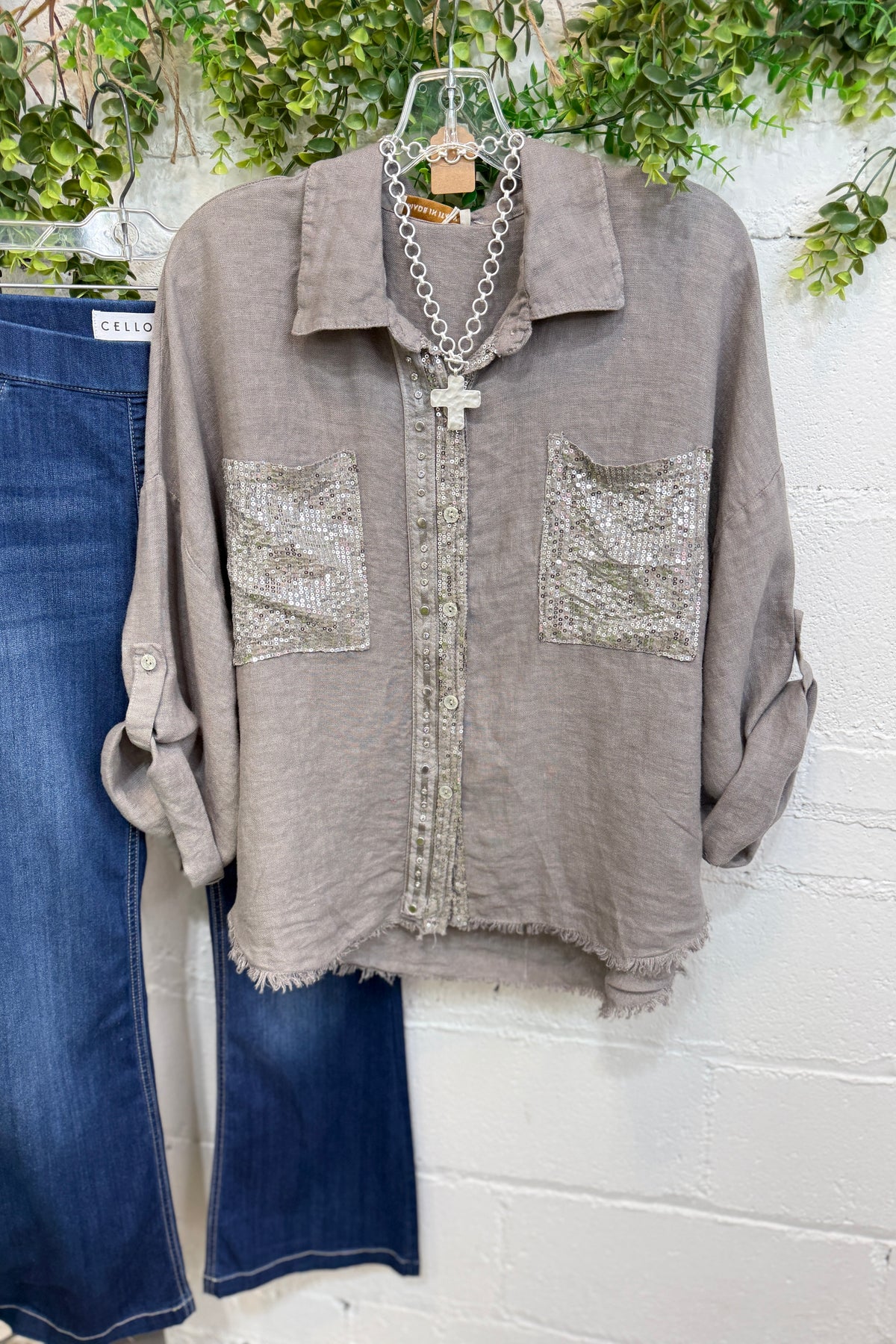 Dixon Top Grey – carol's boutique